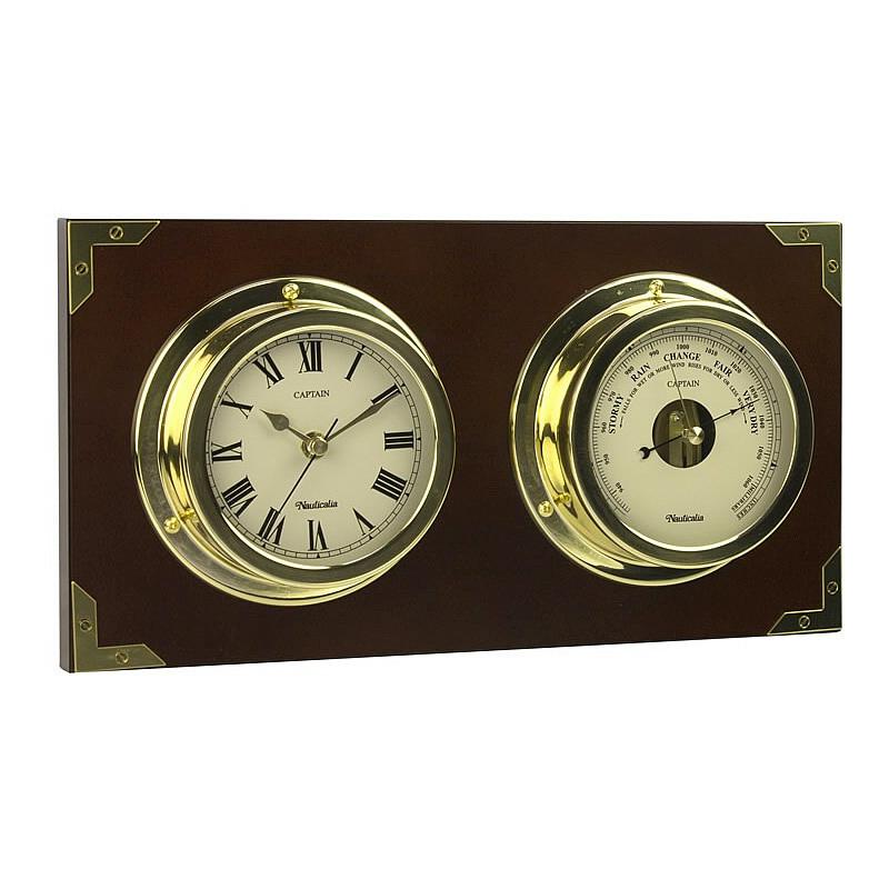 Nauticalia Captain Clock & Barometer Set 2912 j160224
