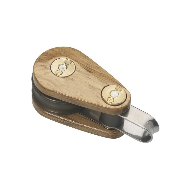 Barton Classic Wooden Block Single Fixed Eye 30 mm 50030 j160224